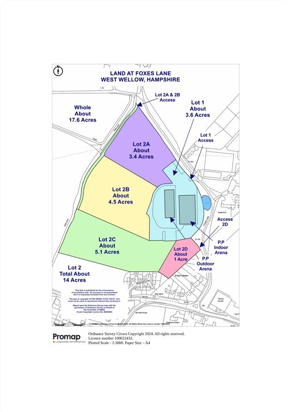 8.4 acres, Lot 2C Foxes Lane, West Wellow, Hampshire - UKLAF